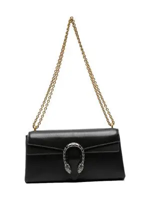 Gucci Leather Chain Strap Shoulder Bag - Multicolor