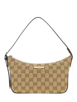 Gucci Gg Supreme Canvas Shoulder Bag - Cream