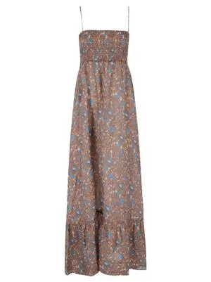 MC2 SAINT BARTH Sleeveless Maxi Dress - Brown