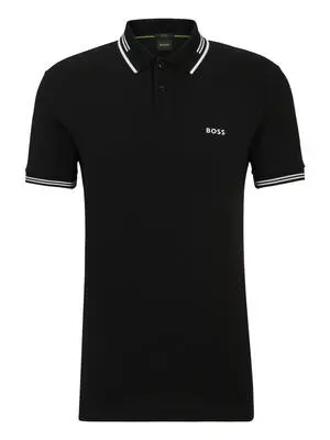 Hugo Boss Logo-print Polo Shirt - Black