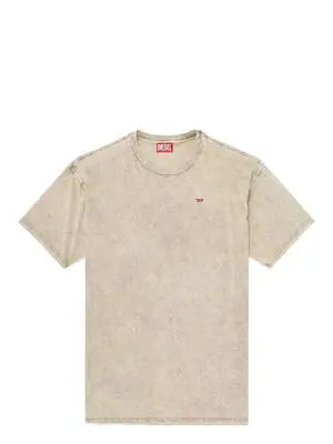 DIESEL® Logo-patch Cotton T-shirt - Neutrals