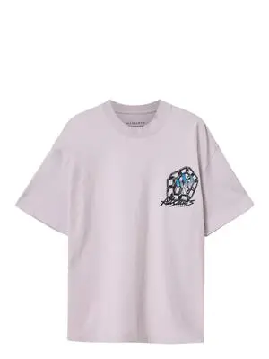 ALLSAINTS Organic Cotton Affix T-shirt - Purple