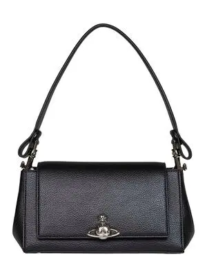 VIVIENNE WESTWOOD Black Hazel Medium Shoulder Bag - Multicolor
