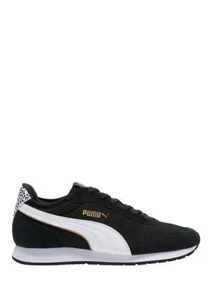 PUMA St Miler Leopard Print Sneakers - Black