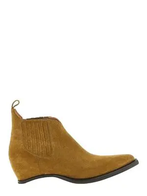 MAISON MARGIELA Heel-less Western Chelsea Boots - Brown