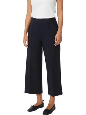 MASAI COPENHAGEN Mid-rise Cropped Wide-leg Trousers - Navy