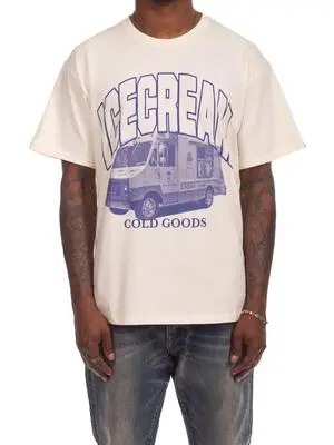 ICECREAM Ride Cotton Graphic T-shirt - White