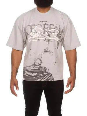 ICECREAM Fudge Graphic T-shirt - Heather Grey