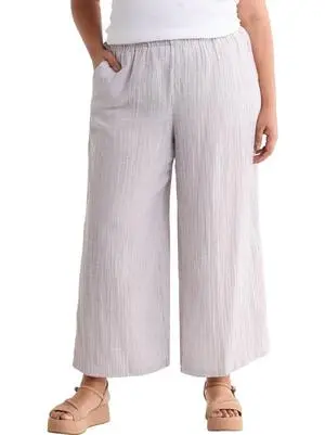 Eileen Fisher Wide-leg Ankle Pants - Hazelwood