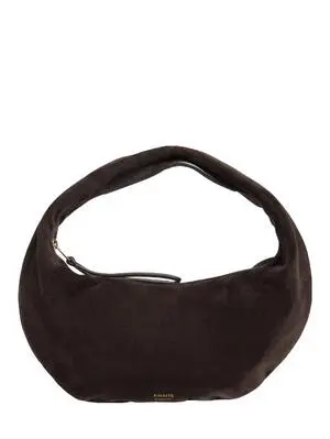 Khaite Khaite Mini Olivia Suede Hobo Bag Ebano