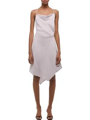 Helmut Lang Scarf Hem Knot Slipdress - Ice