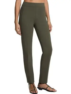 Spanx Spank® High Waist Slim Straight Ponte Pants - Dark Pine