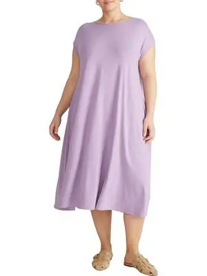 Universal Standard Divine Jersey Dress - Spring Iris Purple