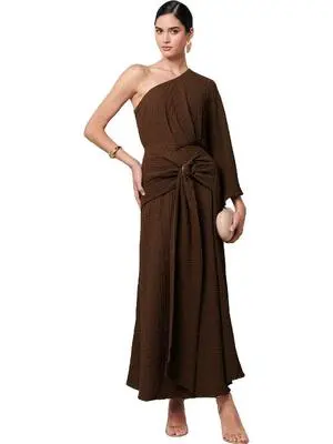 SAVEL SAVEL Ellie Midi Dress Chocolate