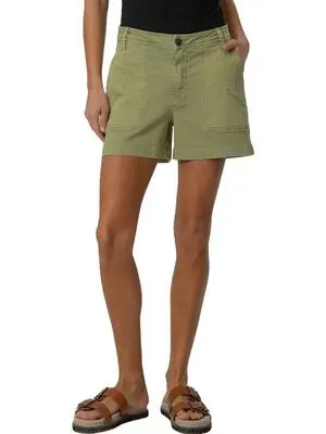 Kut From The Kloth Ashton High Waist Utility Shorts - Celery