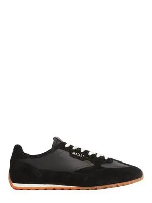 MALLET Penn Leather And Suede Sneakers - Black