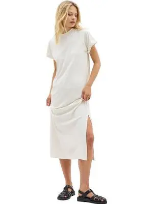 Richer Poorer Richer Poorer Relaxed Cotton T-Shirt Maxi Dress Bone