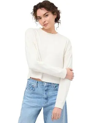 Richer Poorer Richer Poorer Relaxed Crop Long Sleeve Tee Bone