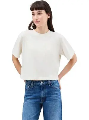 Richer Poorer Relaxed Crop Tee - Bone
