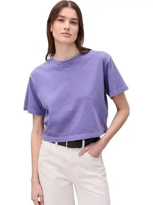Richer Poorer Richer Poorer Relaxed Crop Tee Purple Pop