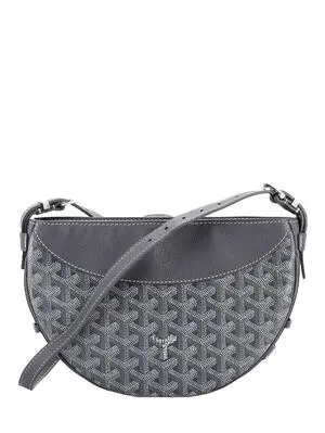 Goyard Hirondelle Shoulder Bag Coated Canvas And Leather - Grey