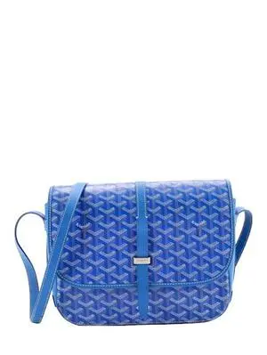 Goyard Belvedere Ii Messenger Bag Coated Canvas Mm - Blue