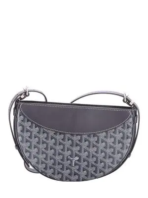 Goyard Hirondelle Shoulder Bag Coated Canvas And Leather - Grey