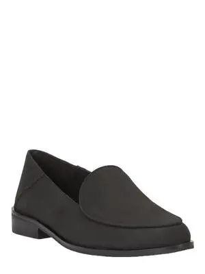Lucky Brand Evlin Loafer With Round Toe And Stacked Heel - Black