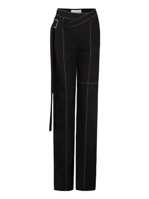 PCFG Free Heaven Stitch Detail Trousers - Black