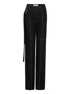 PCFG Free Heaven Stitch Detail Trousers - Black