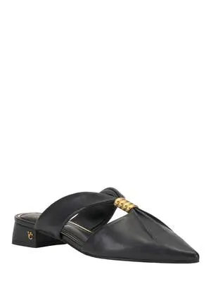 Vince Camuto Vanika Pointed Toe Mule With Criss-cross Straps - Black
