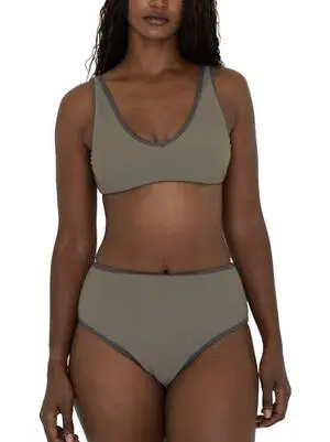 Geode Swimwear Haze Bikini Top - Green