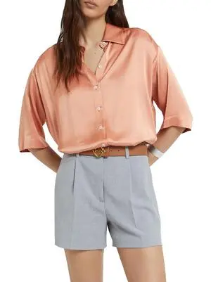 OTTOD'AME Viscose Shirt - Peach