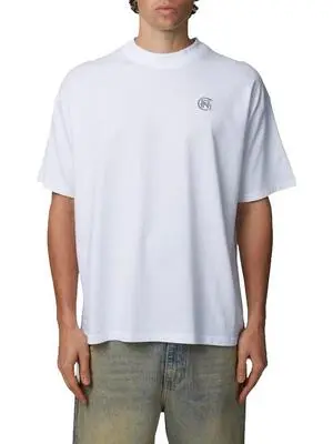 GOOD FOR NOTHING Oversized Halftone T-shirt - White