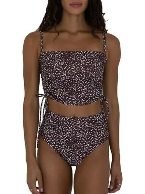 Geode Swimwear Olivia Adjustable Bikini Top - Brown