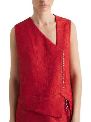 SCALPERS Jac Asian Vest - Red