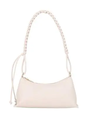 MALI + LILI Phoebe Vegan Leather Shoulder Bag With Braided Strap - Bone