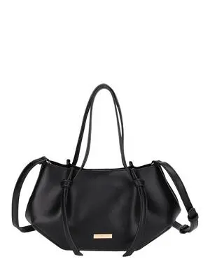 MALI + LILI Mini Lou Lou Vegan Leather Tote - Black