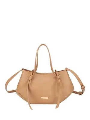 MALI + LILI Mini Lou Lou Vegan Leather Tote - Camel