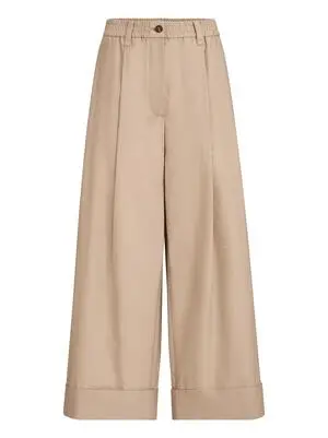 Brunello Cucinelli Pleated Wide-leg Trousers - Espresso