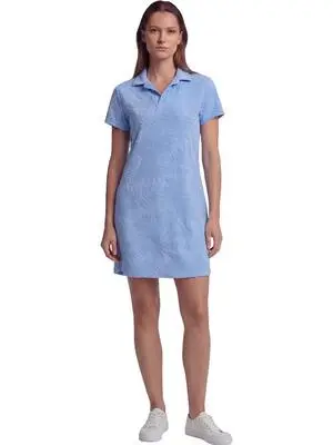LORDS OF HARLECH Lords Of Harlech Terry Jacquard Floral Dress Blue