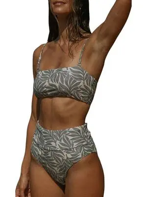 GEODE SWIMWEAR Palma Bikini Top - Grey