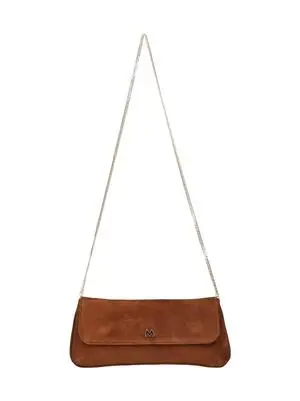 MASCARO MASCARO Medium Leather Clutch With Chain Strap