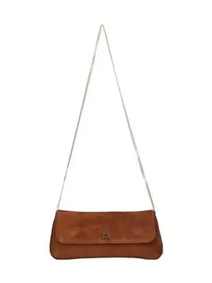 MASCARO MASCARO Medium Leather Clutch With Chain Strap