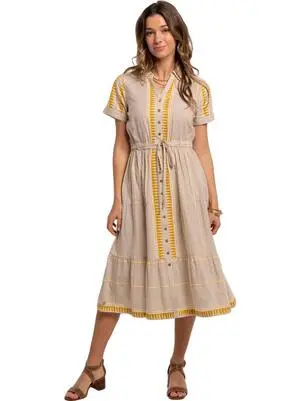 BRAKEBURN Palmira Midi Dress - Multi