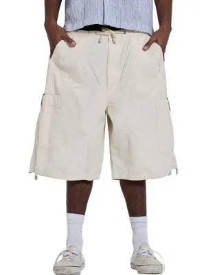 JADED LONDON Oversize Cargo Shorts - Ecru