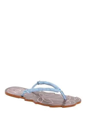 Farm Rio Palm Tree Flip Flops - Blue Multi