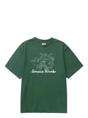 SERVICE WORKS Pots & Pans Graphic T-shirt - Forest
