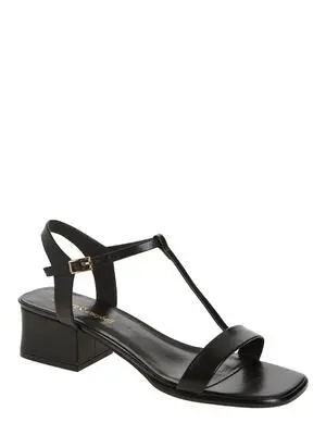 Jeffrey Campbell Austere Ankle Strap Block Heel Sandal - Black