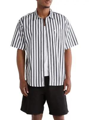 Carhartt Work In Progress Royce Stripe Short Sleeve Button-up Shirt Royce Stripe/graphite/white